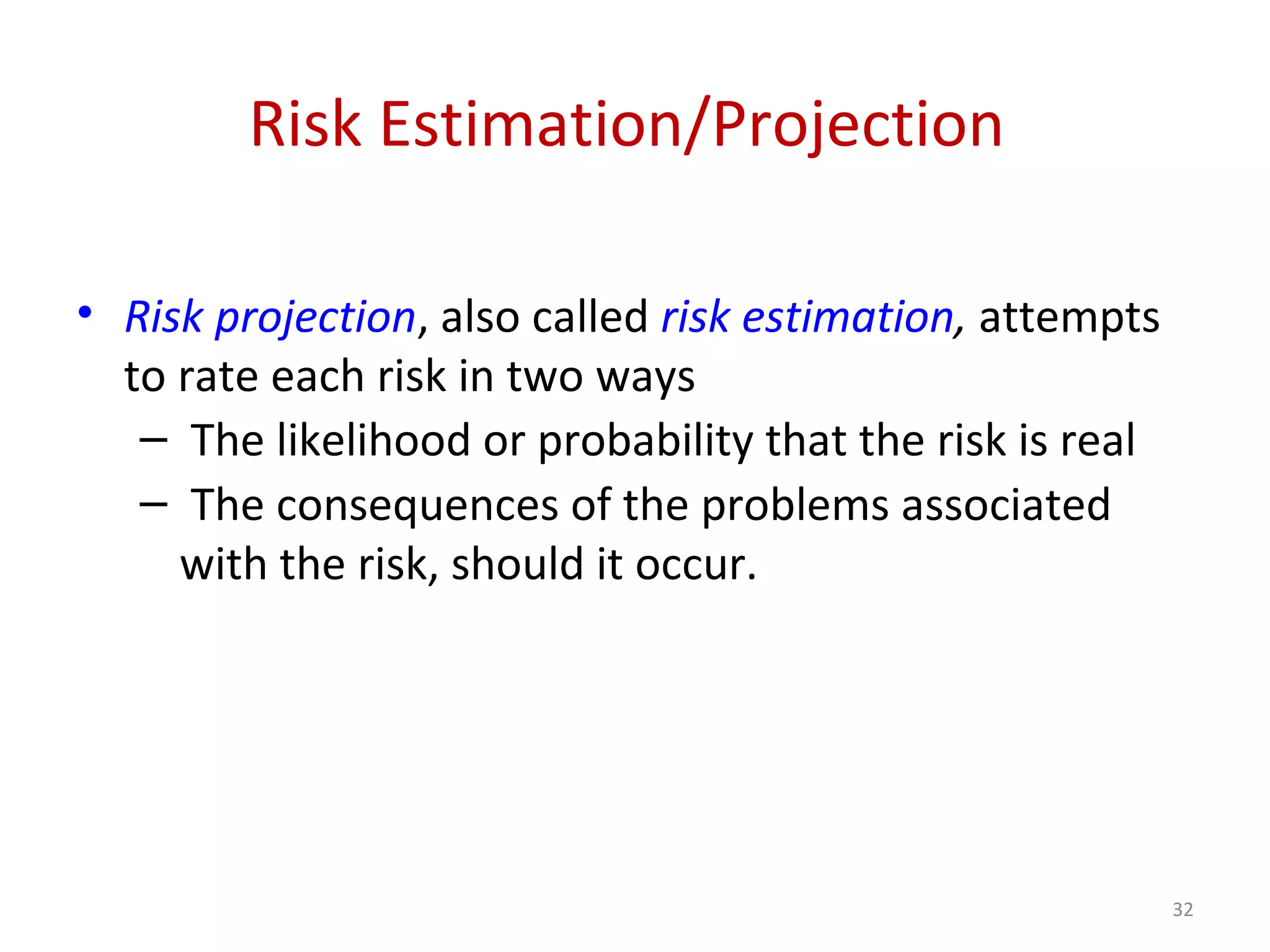 Software Engineering (Risk Management) | PPT