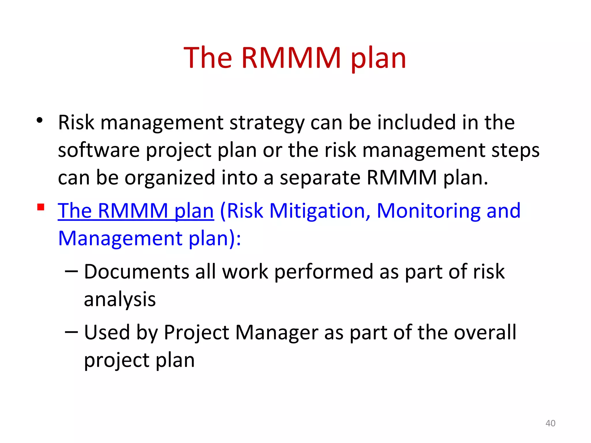 Software Engineering (Risk Management) | PPT