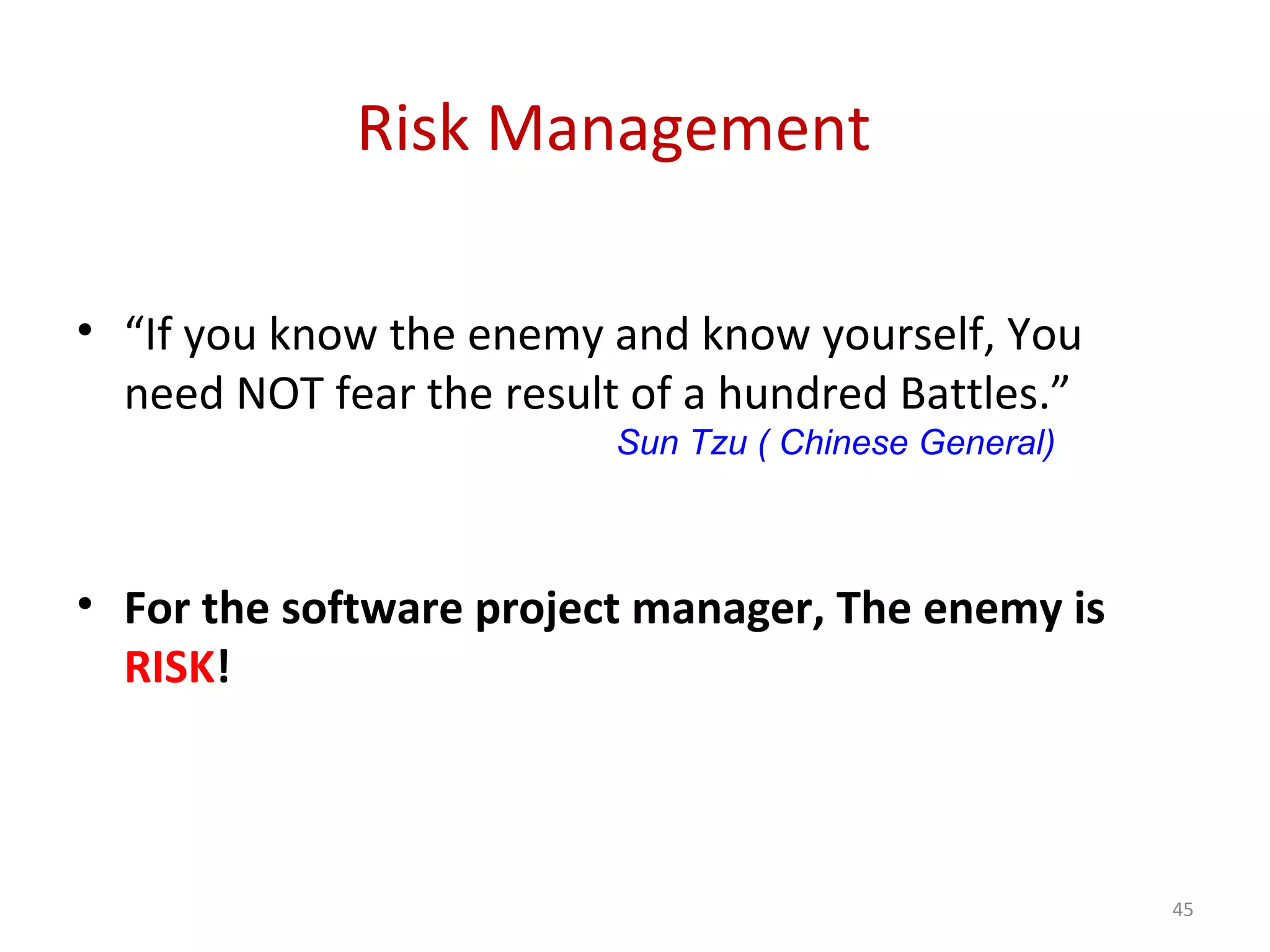 Software Engineering (Risk Management) | PPT