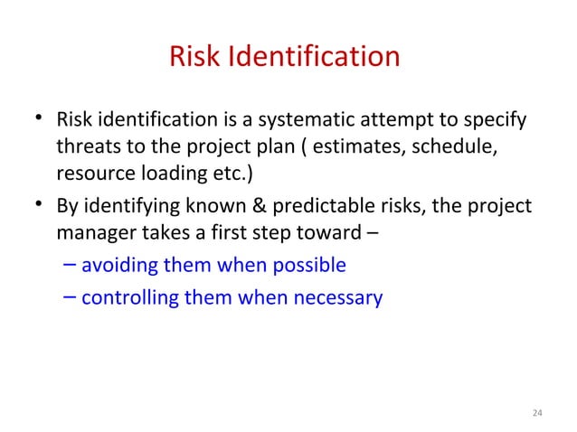 Software Engineering (Risk Management) | PPT | Operating Systems ...