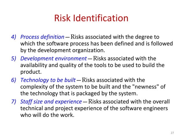 Software Engineering (Risk Management) | PPT | Operating Systems | Computer Software and ...