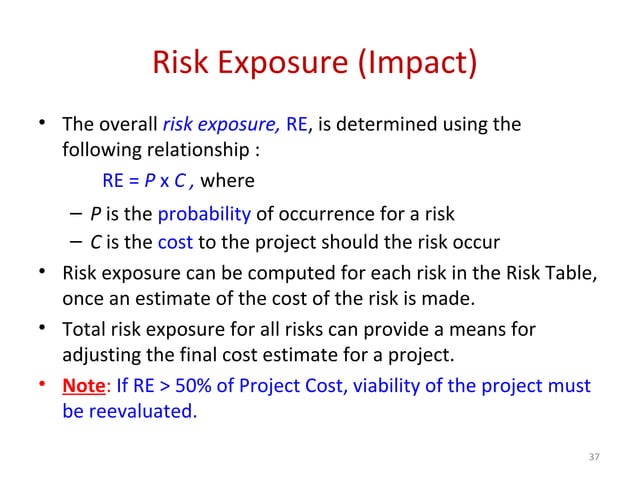 Software Engineering (Risk Management) | PPT | Operating Systems ...