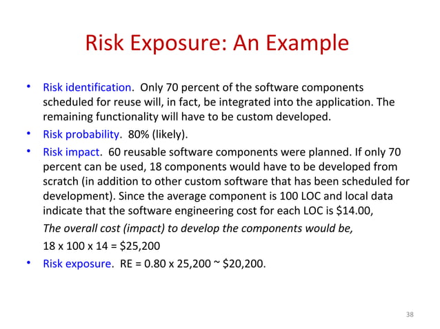 Software Engineering (Risk Management) | PPT | Operating Systems ...