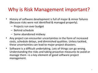 Software Engineering (Risk Management) | PPT