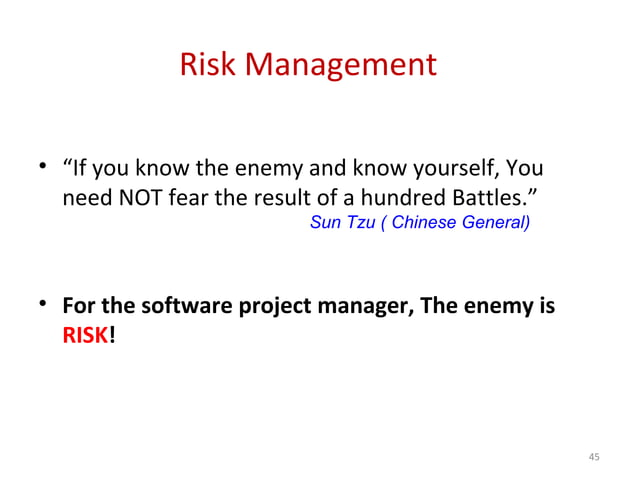 Software Engineering (Risk Management) | PPT | Operating Systems | Computer Software and ...