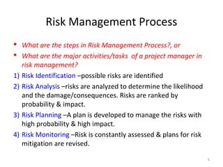Software Engineering (Risk Management) | PPT