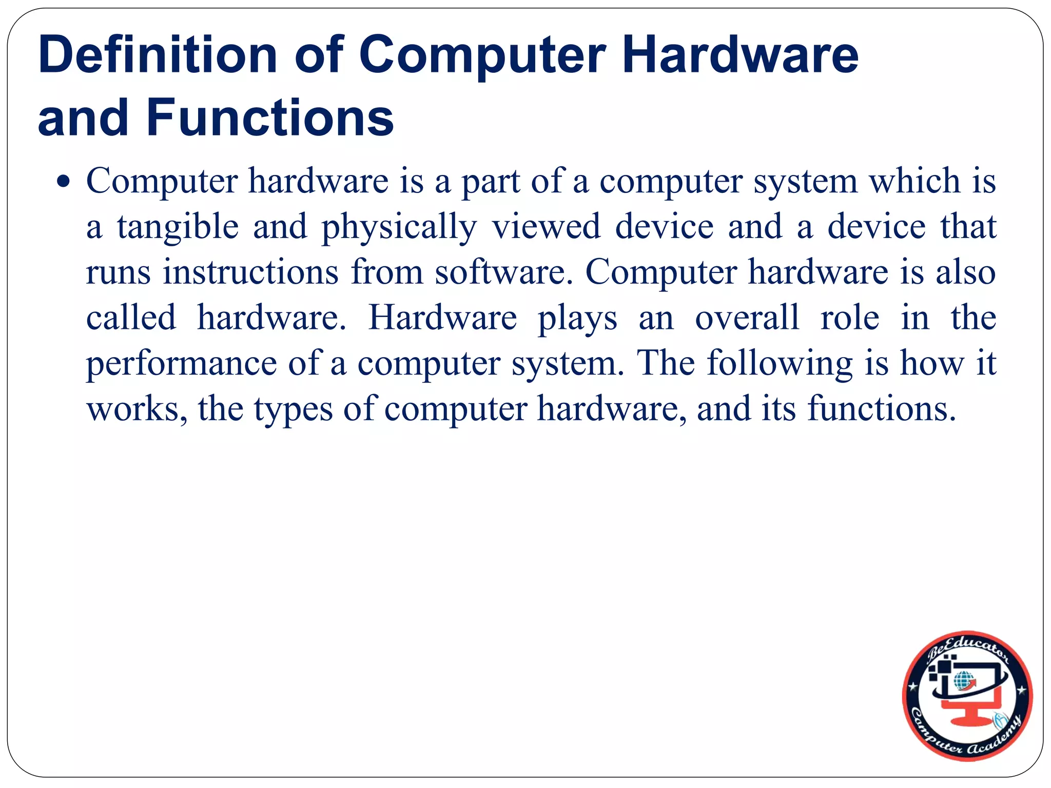 Hardware performance | PPTX