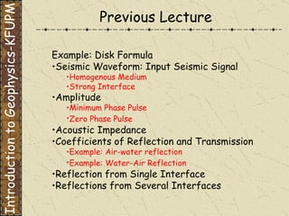 ÖNCEL AKADEMİ: INTRODUCTION TO GEOPHYSICS | PPT