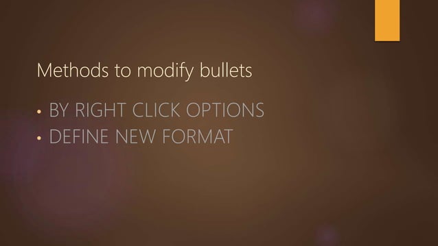 Creating And Modifying Lists In Ms Word Ppt