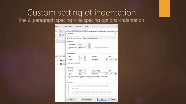 Creating And Modifying Lists In Ms Word Pptx Technology And Computing