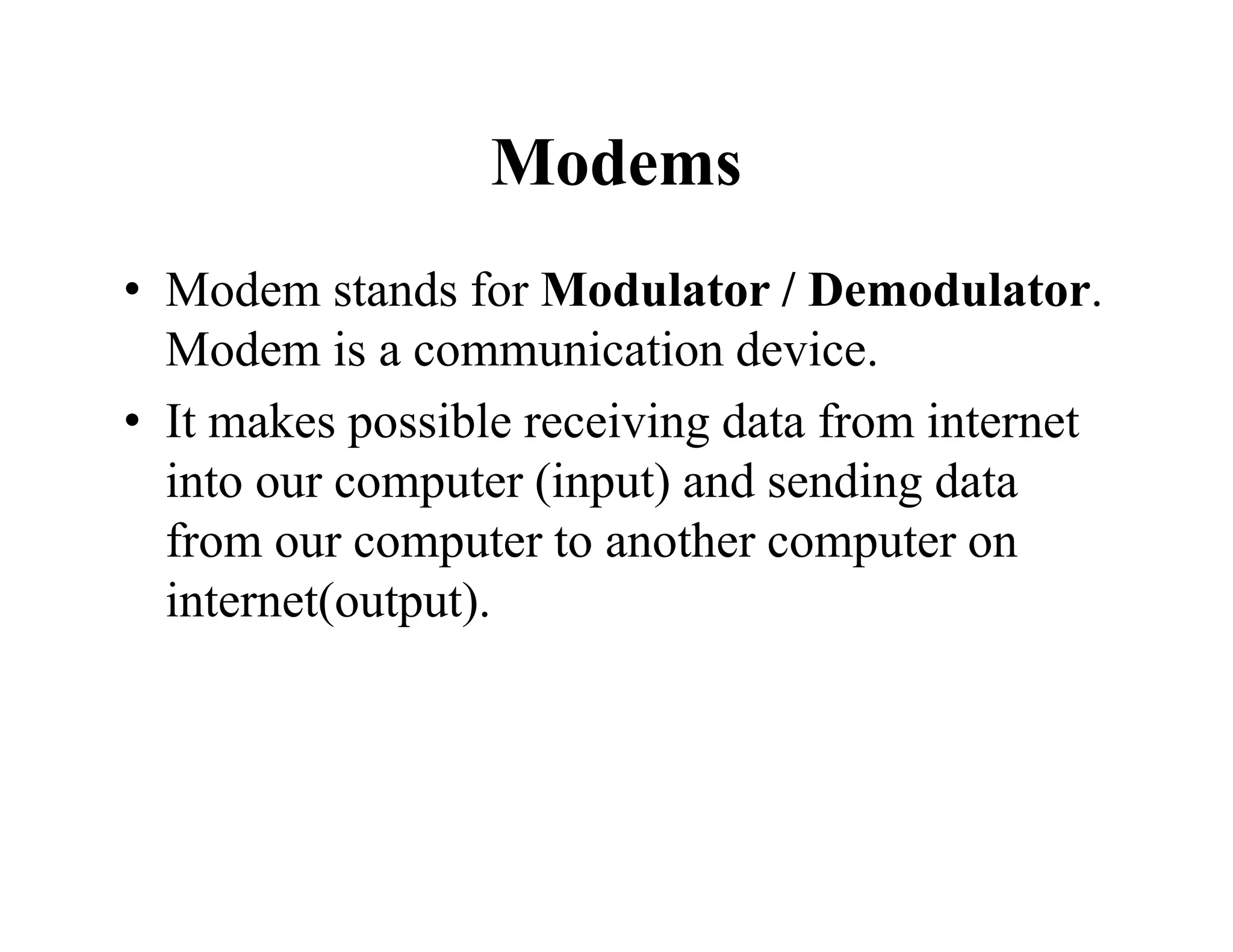 Output Devices • Types of Output Devices • Dual Input– Output Devices | PDF