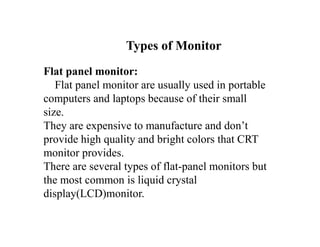Output Devices • Types of Output Devices • Dual Input– Output Devices | PDF