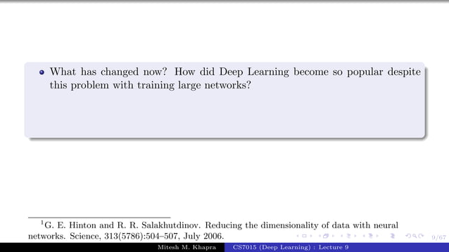 Deep learning networks | PPT