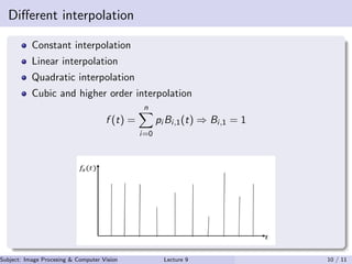 Lecture 9 (Digital Image Processing) | PDF