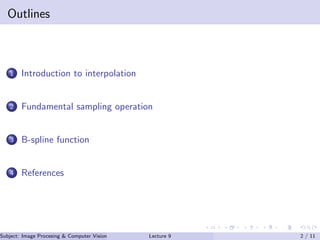 Lecture 9 (Digital Image Processing) | PDF