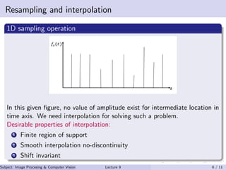 Lecture 9 (Digital Image Processing) | PDF