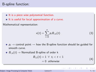 Lecture 9 (Digital Image Processing) | PDF