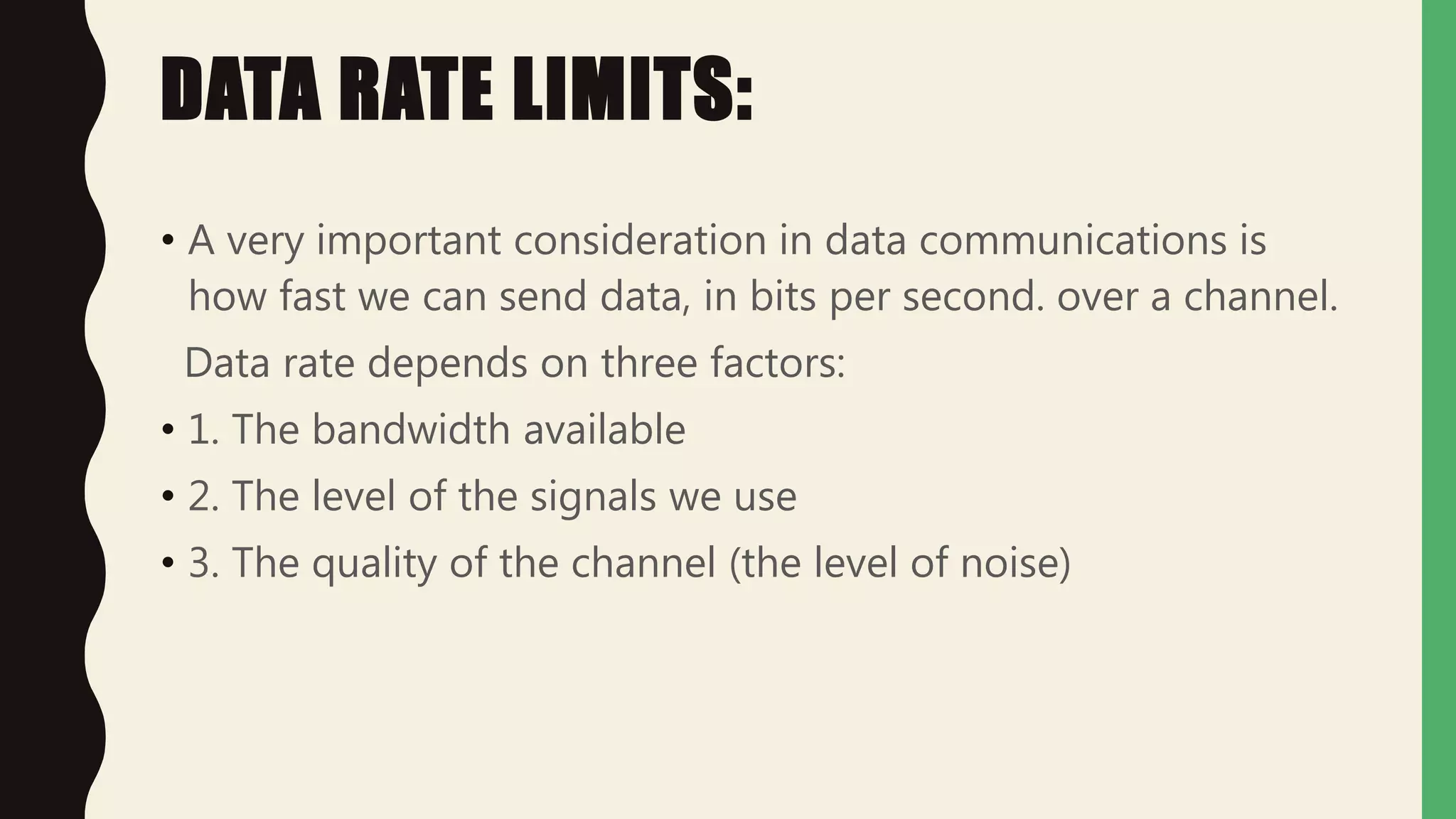 DATA RATE LIMITS | PPTX
