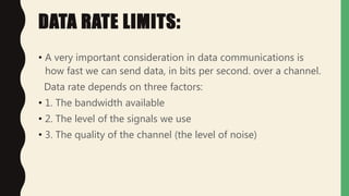 DATA RATE LIMITS | PPTX