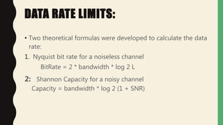 DATA RATE LIMITS | PPTX
