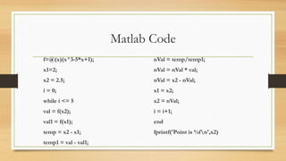Secant Method | PPTX
