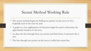 Secant Method | PPTX