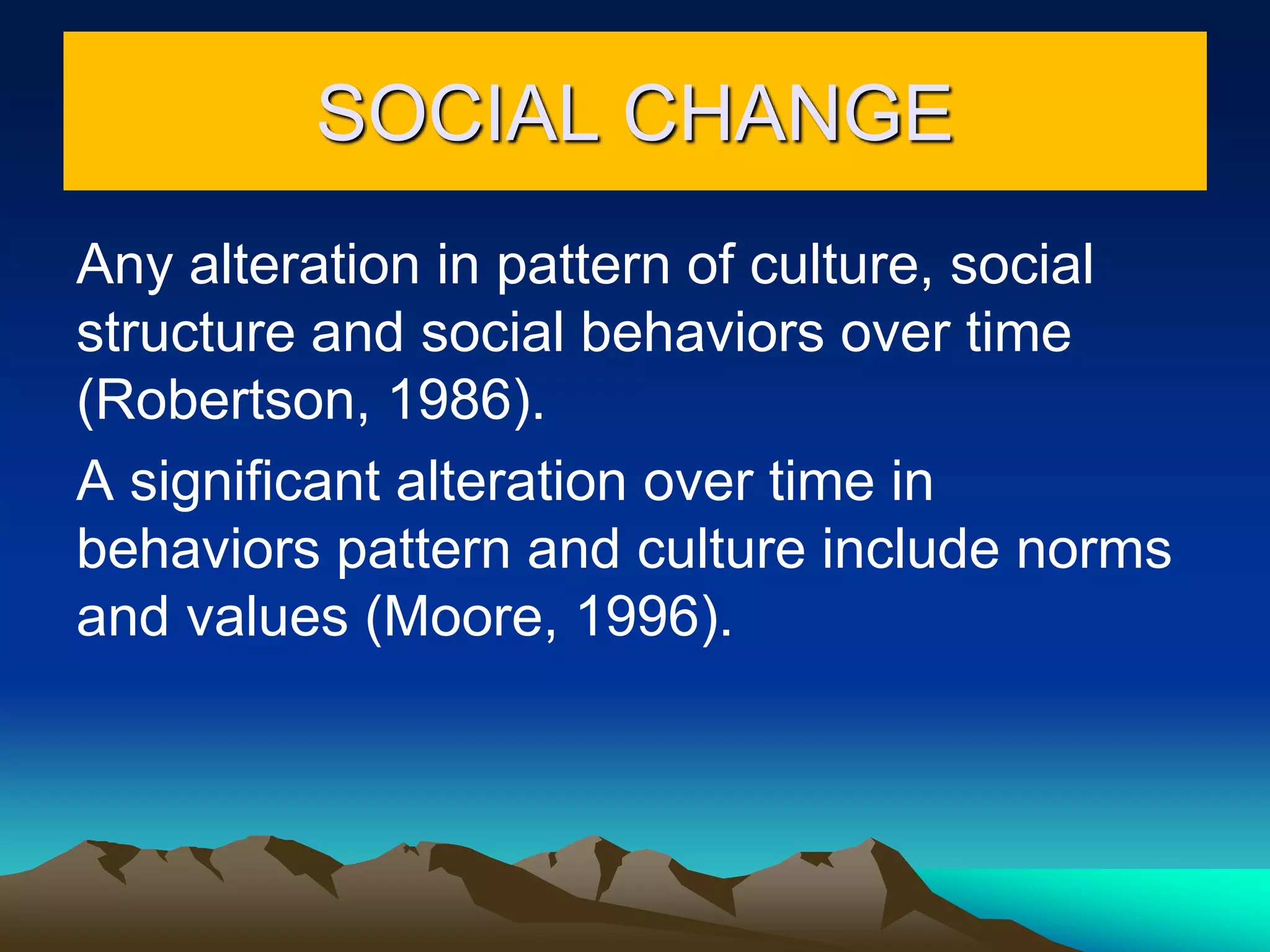Socio cultural change | PPT