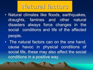 Socio cultural change | PPT