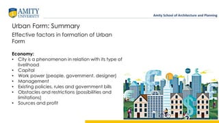 Summarizing Urban Form Urban forms in History Urban forms of a few ...