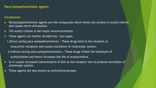 Lecture 9 .Parasympathetic agents.b pharmacy second year | PPTX | Brain ...