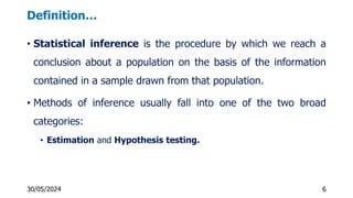 Statistical estimation and sample size determination | PDF
