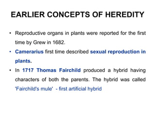 PRE MENDELIAN IDEAS ABOUT HEREDITY- VAPOUR THEORY | PPT