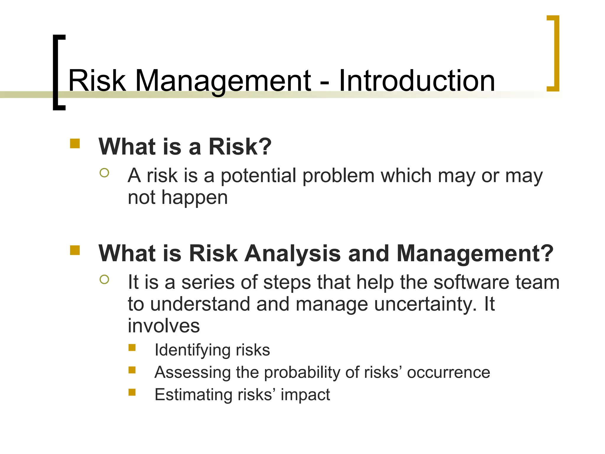 Risk Management What is Risk Management Risk Management Strategies ...