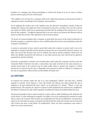 Lecture 9 capacity - notes and cases | DOCX