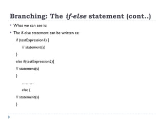 Lecture 9- Control Structures 1 | PPT