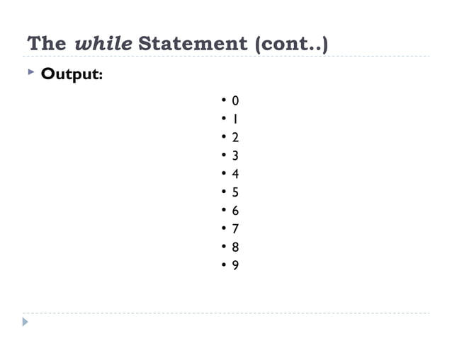 Lecture 9- Control Structures 1 | PPT