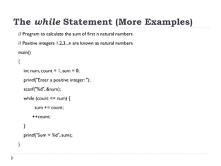 Lecture 9- Control Structures 1 | PPT