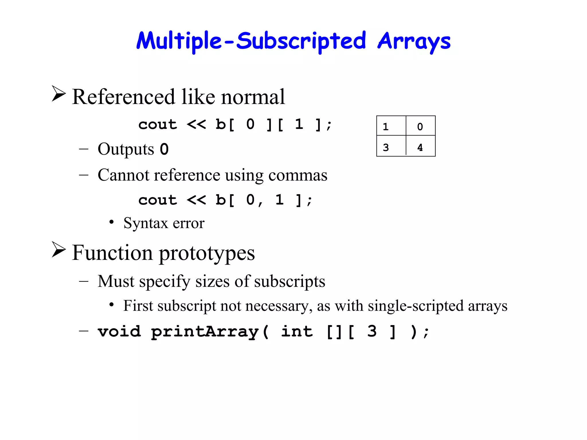 Lecture 9 Arrays In C Ppt