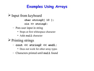 Lecture#9 Arrays in c++ | PPT | Search | Internet