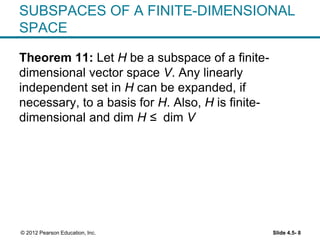 Lecture 9 dim & rank - 4-5 & 4-6 | PPTX
