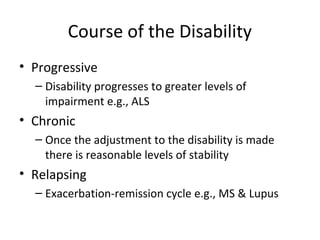 Lecture 9 disability | PPT