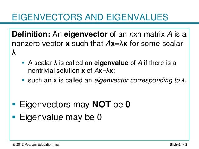 Lecture 9 eigenvalues - 5-1 & 5-2