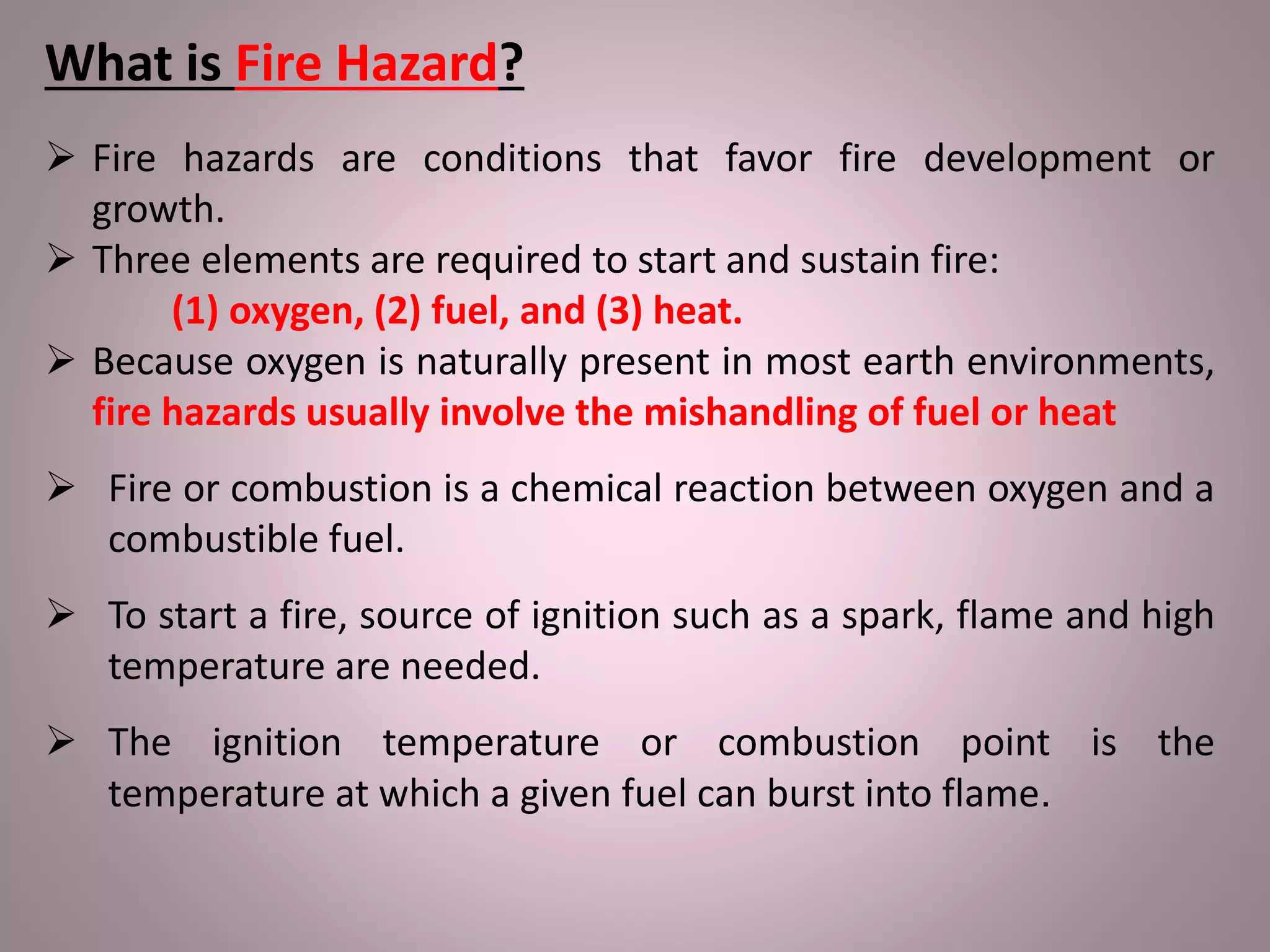 Lecture 9 -_fire_hazard | PDF