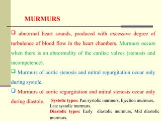 Lecture 9 - Heart sounds Lecture (2012).ppt