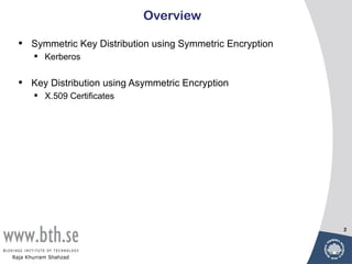 Lecture 9 key distribution and user authentication | PPT