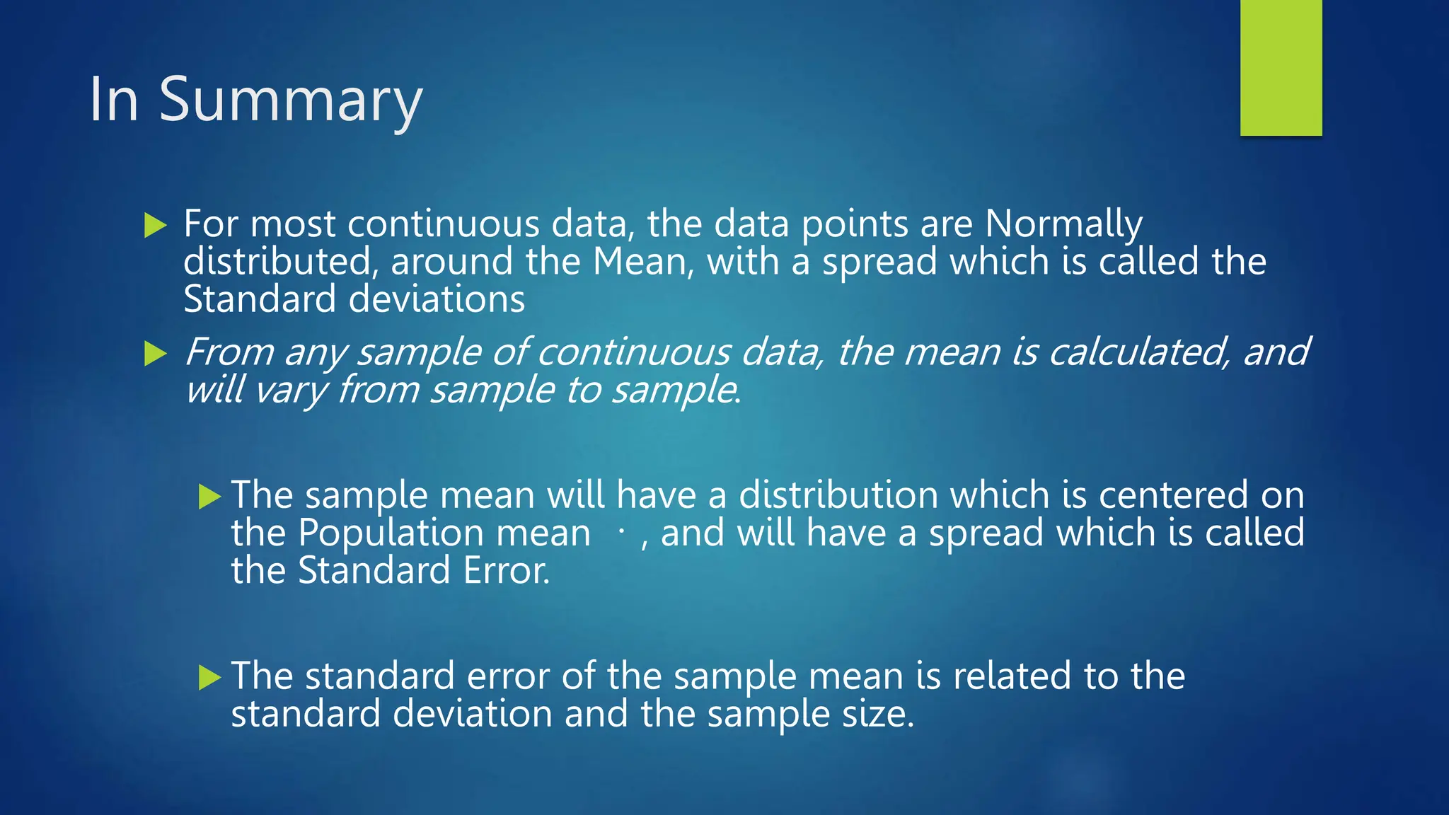 Lecture 9-Normal distribution......... ...pptx