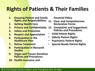 Lecture 9&10 patients rights (13.3.2017) | PPTX