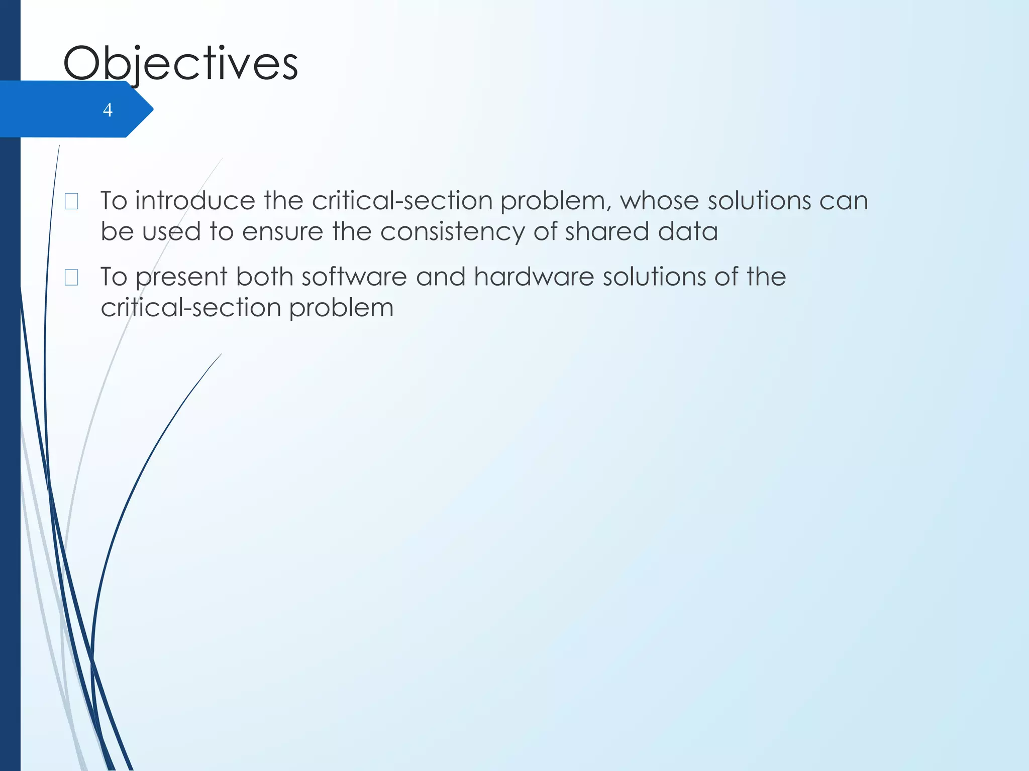 Lecture 9 Process Synchronization Pptx