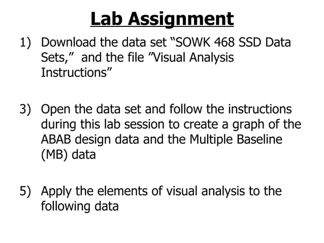 Lecture 9 single subject designs ii (in lab) | PPT