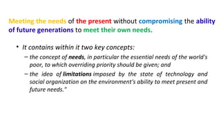 sustainable development introduction, basics and importance | PPT